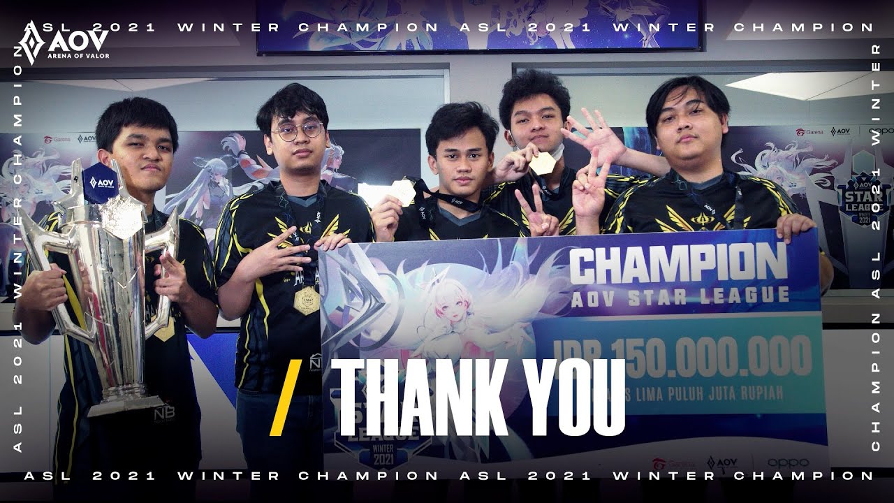 Thank You! See You On The Next Tournament ASL 2021 Winter - Garena AOV ...