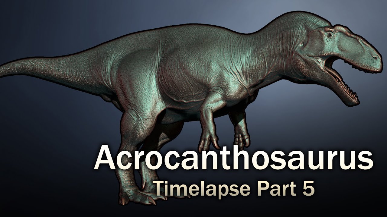 Acrocanthosaurus Part 5 - Body Scales - YouTube
