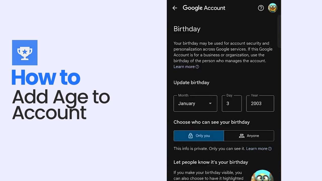 How to Add Age to Account on Google Rewards [easy] - YouTube