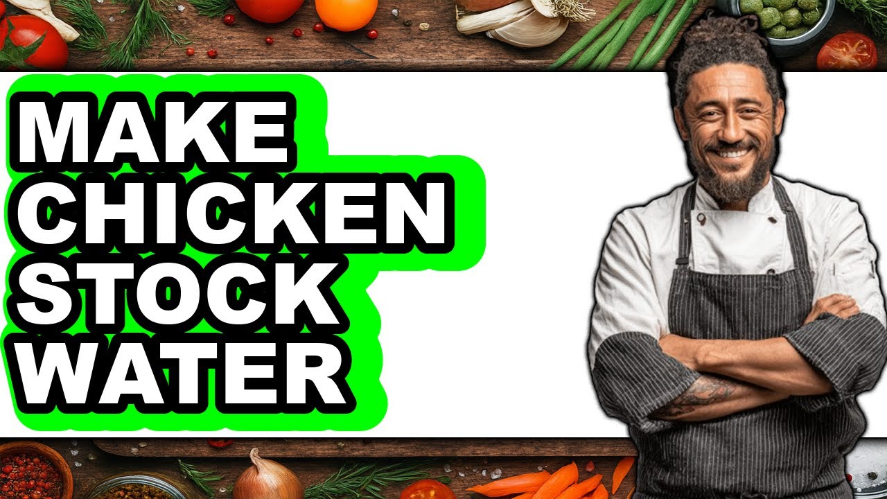 How To Make Chicken Stock Water - Step By Step - YouTube