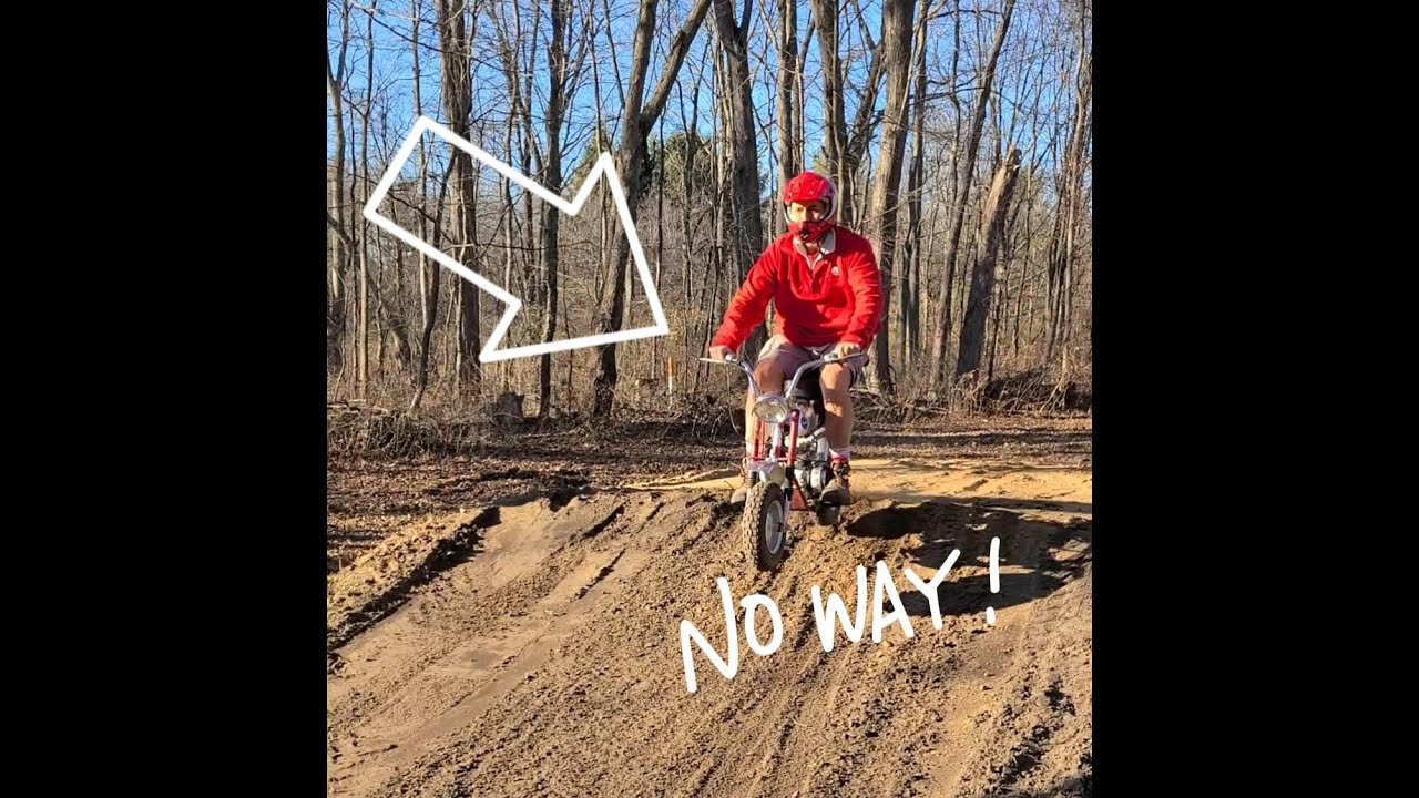 Mini bikes trail riding jumping and having fun! - YouTube