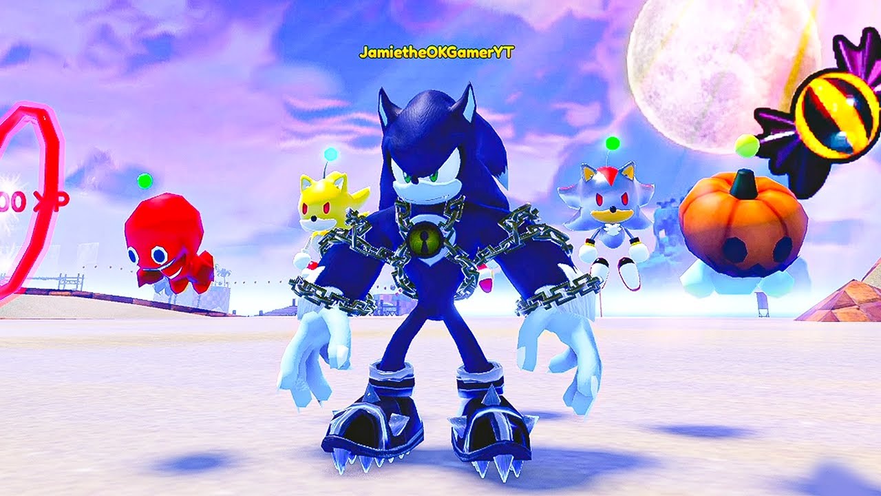 SONIC SPEED SIMULATOR 🐺Howl at the Moon / Sonic the Werehog🎃 CHAINED-UP ...
