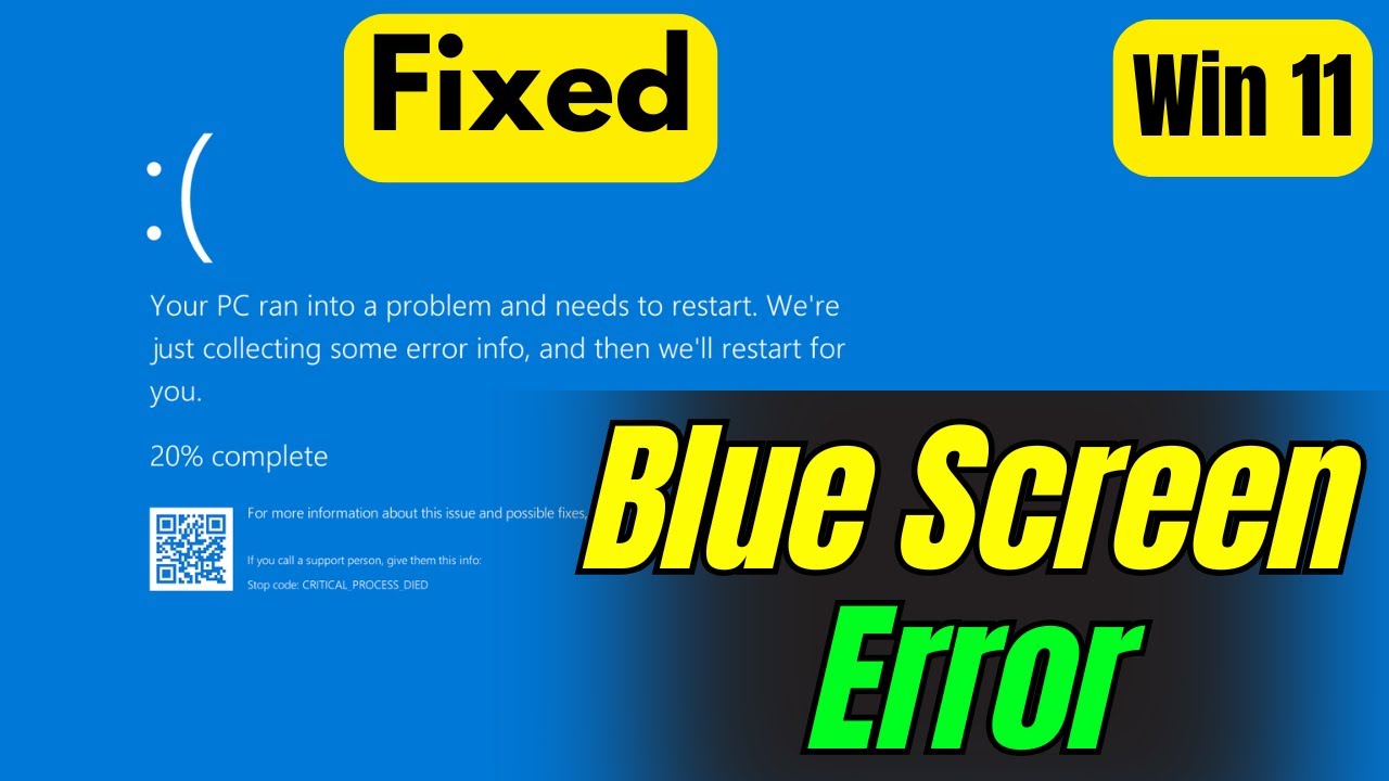 How to Fix Blue Screen Error (BSOD) on Windows 11 | Step-by-Step Troubleshooting - YouTube