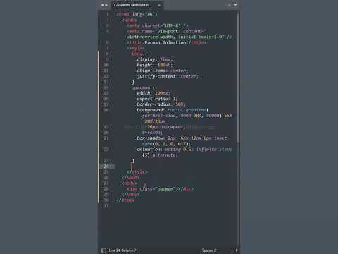 Cool Pacman Animation | HTML CSS - YouTube