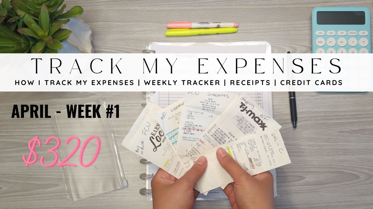 Track My Expenses With Me | How I Track My Expenses | Weekly Tracker ...