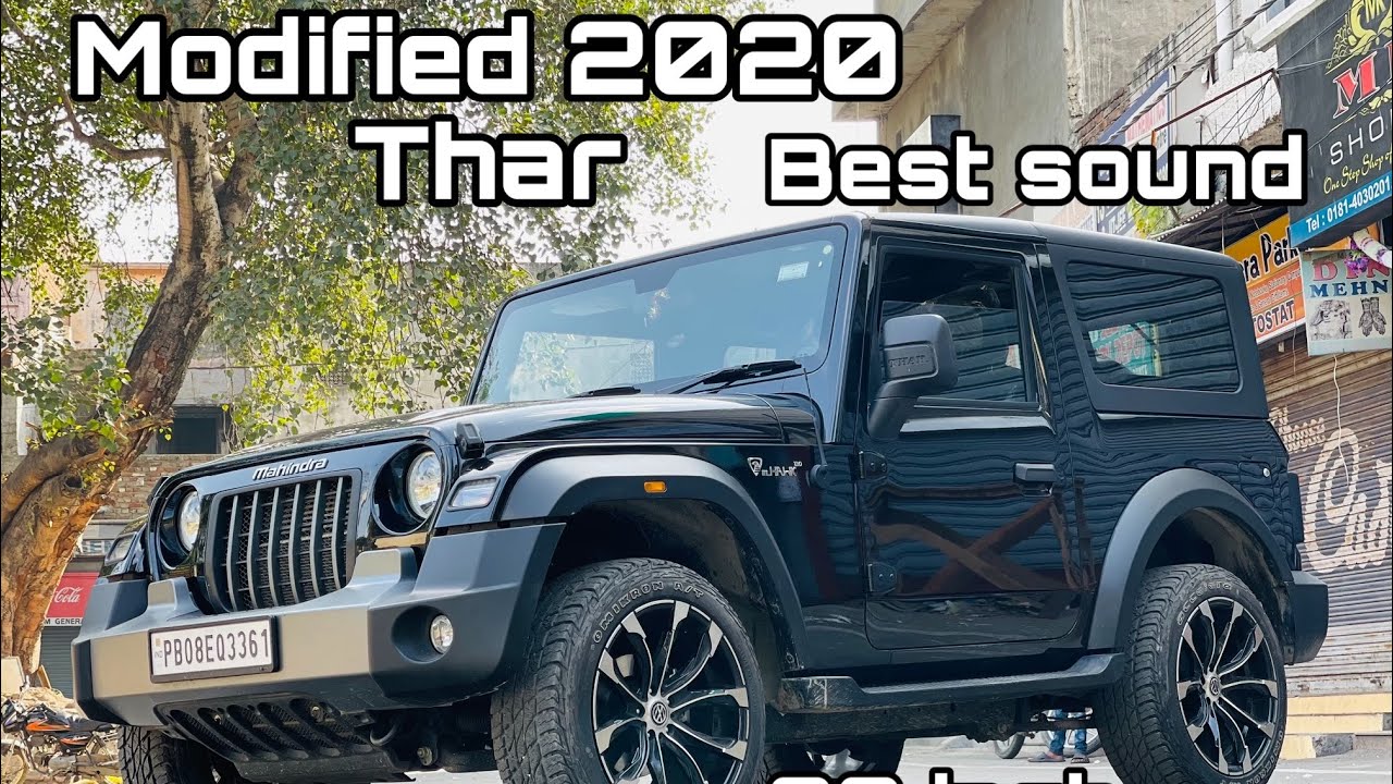 Modified 2020 Thar | Black 2020 thar | Hardtop 2020 thar | 20 inch ...