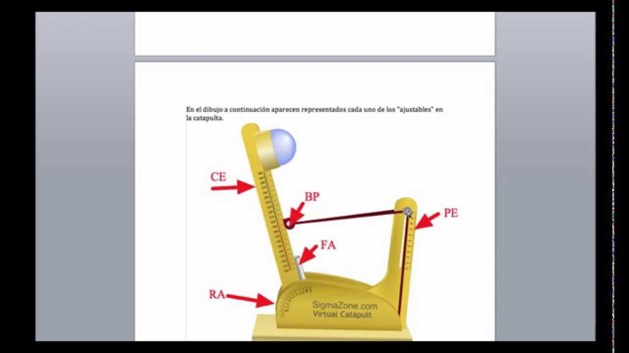 Práctica U2. Catapulta virtual (umh1479 2014-15) - YouTube
