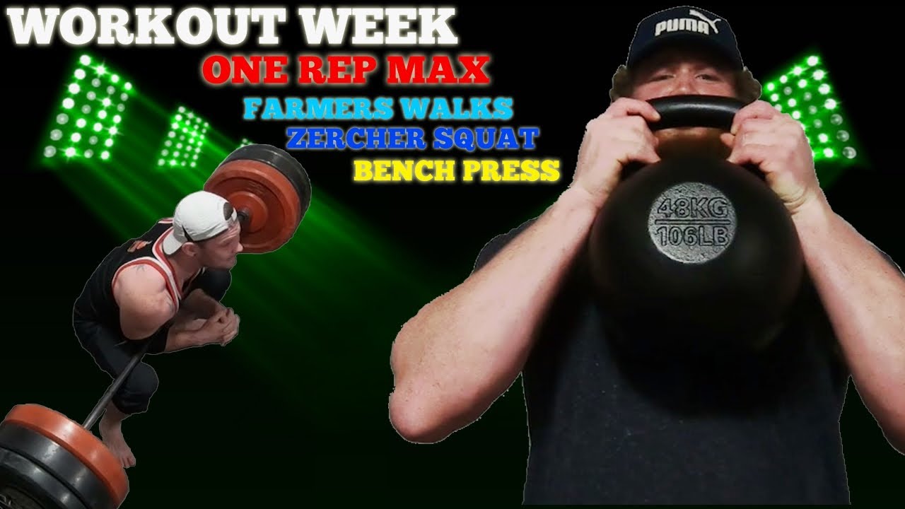 Workout Week - One Rep Max - Bench Press & Zercher Squat (PR) - FFV042 ...