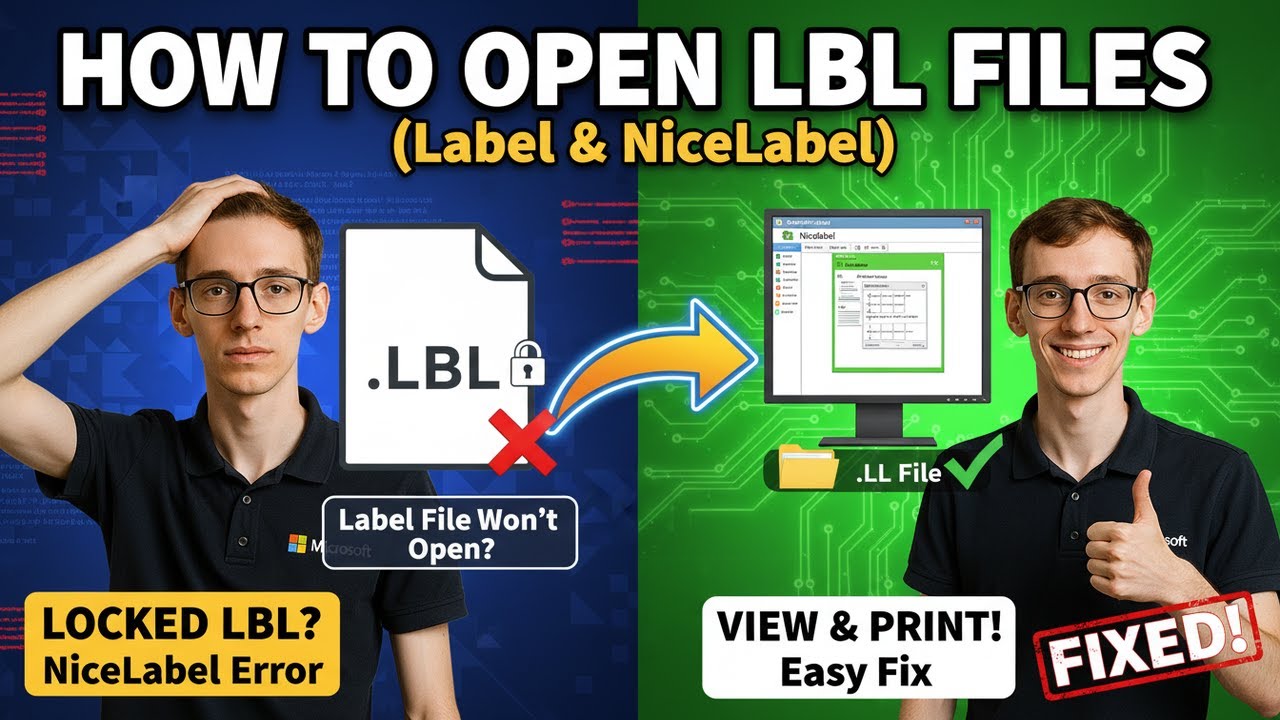 How to Open LBL Files (Label & NiceLabel) - YouTube
