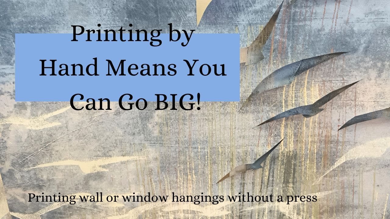 Printing by Hand Means you Can go Big! - YouTube