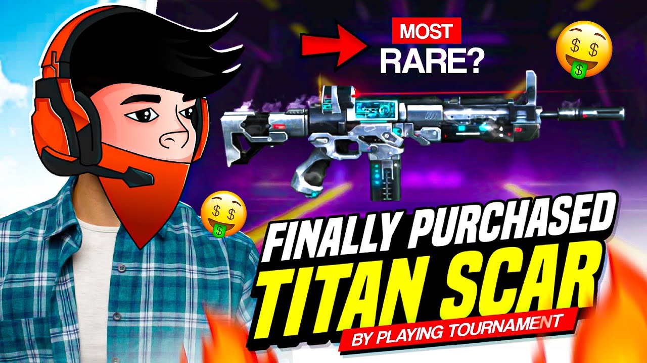 Finally Purchased Rare Titan Scar 🔥| By Playing Tournament ☠️| Shreyash ...