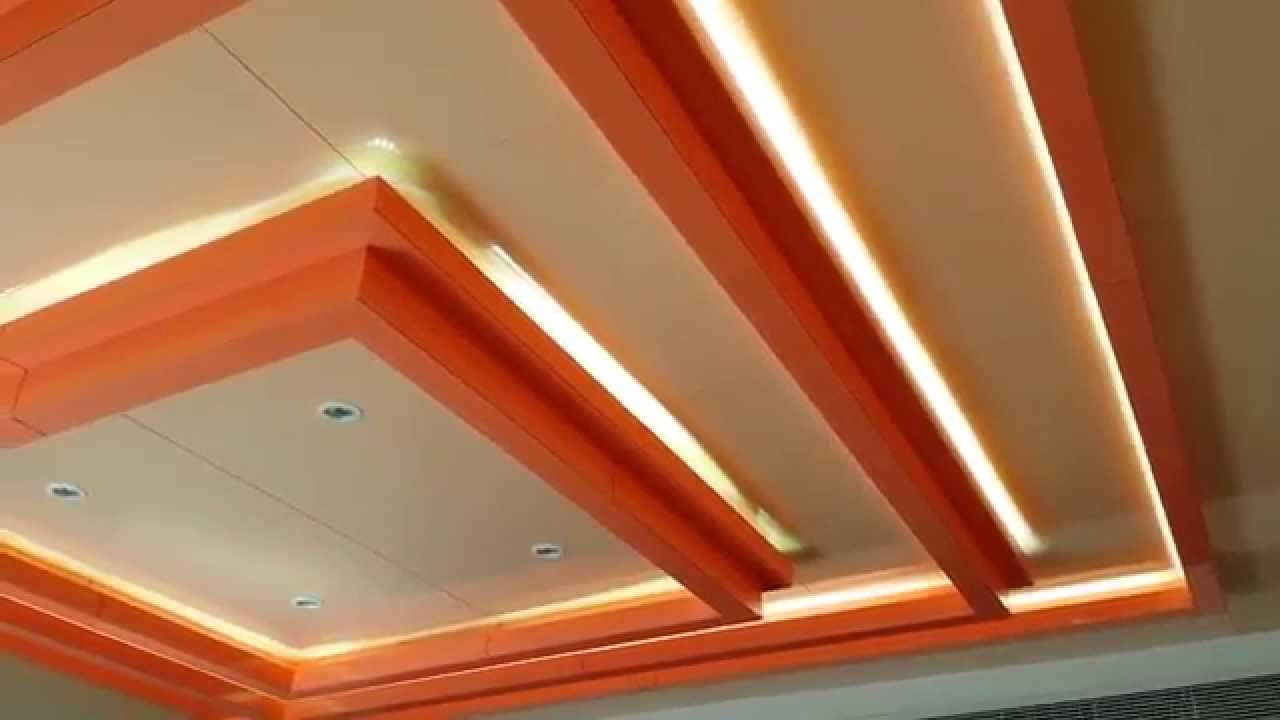 MDF ceiling work al mohdas interiors llc - YouTube
