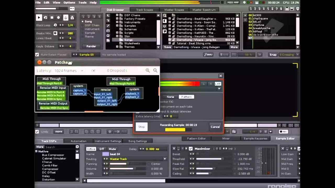 distorted Larsen effect with renoise - YouTube