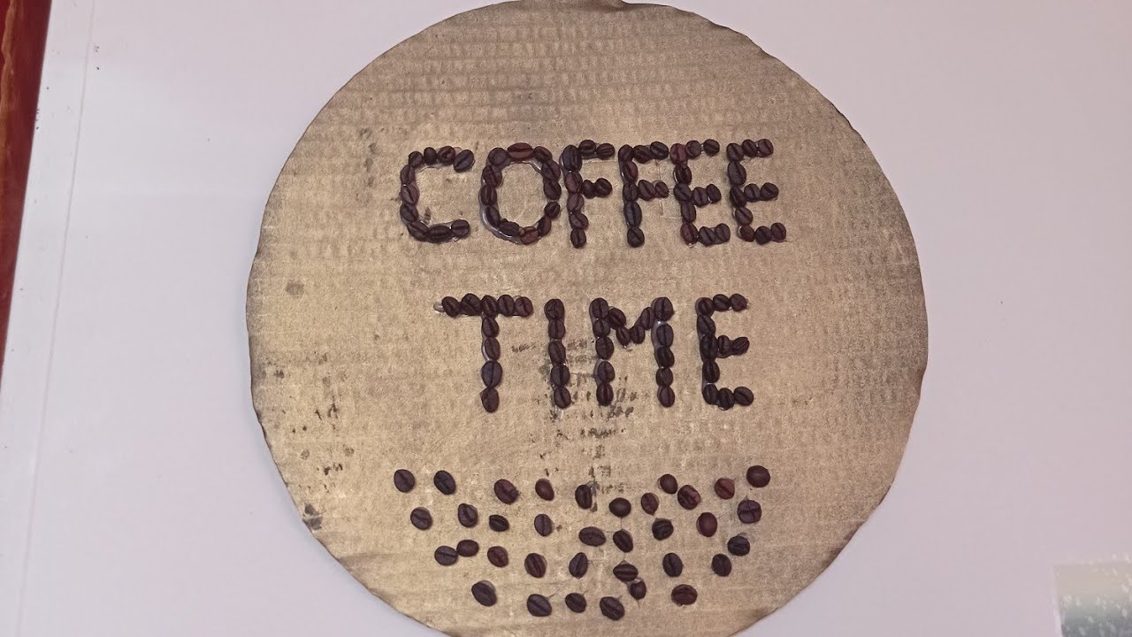 Decorațiune Coffe Time cu boabe de cafea| Coffee bean decorating ideas ...