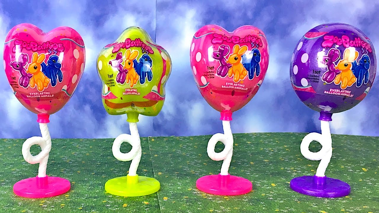 UNBOXING ZOOBALLOOS SURPRISE - BALLON ANIMALS WITH SELF INFLATING ...