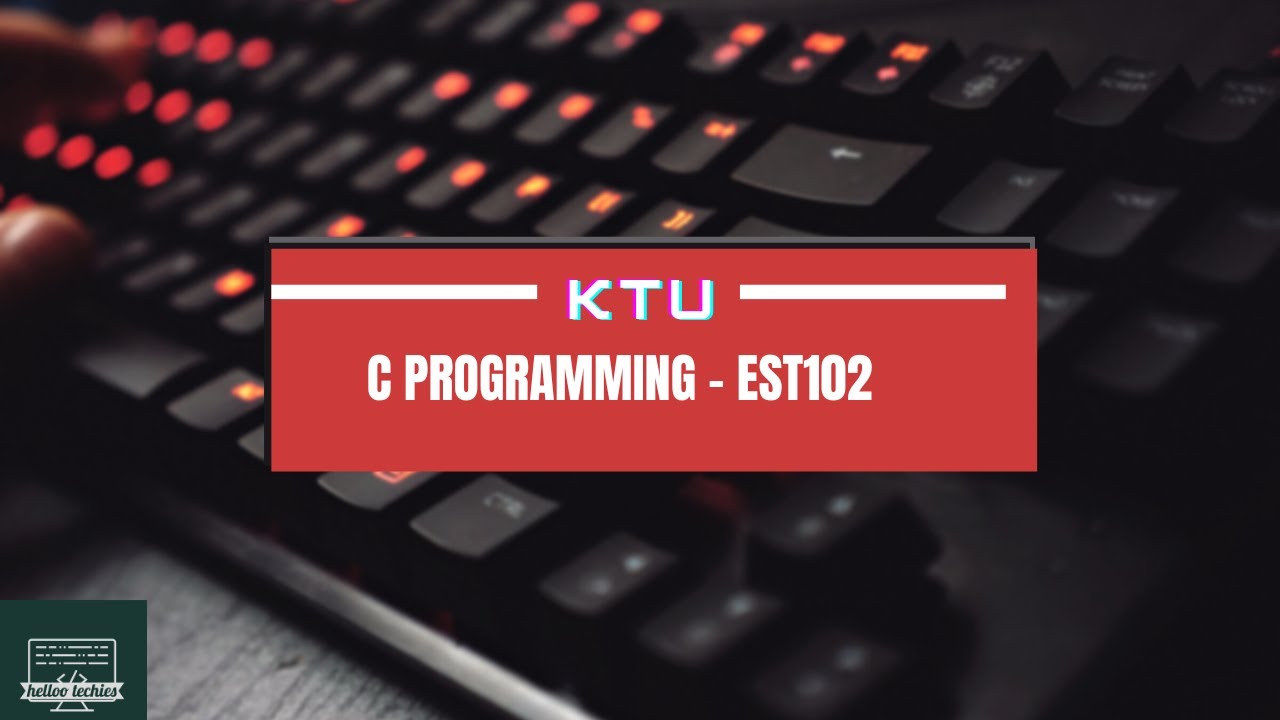 C Programming Module 2 Operators Part 2 Est 102 Class 12 Ktu Cprogramming Operatorsinc