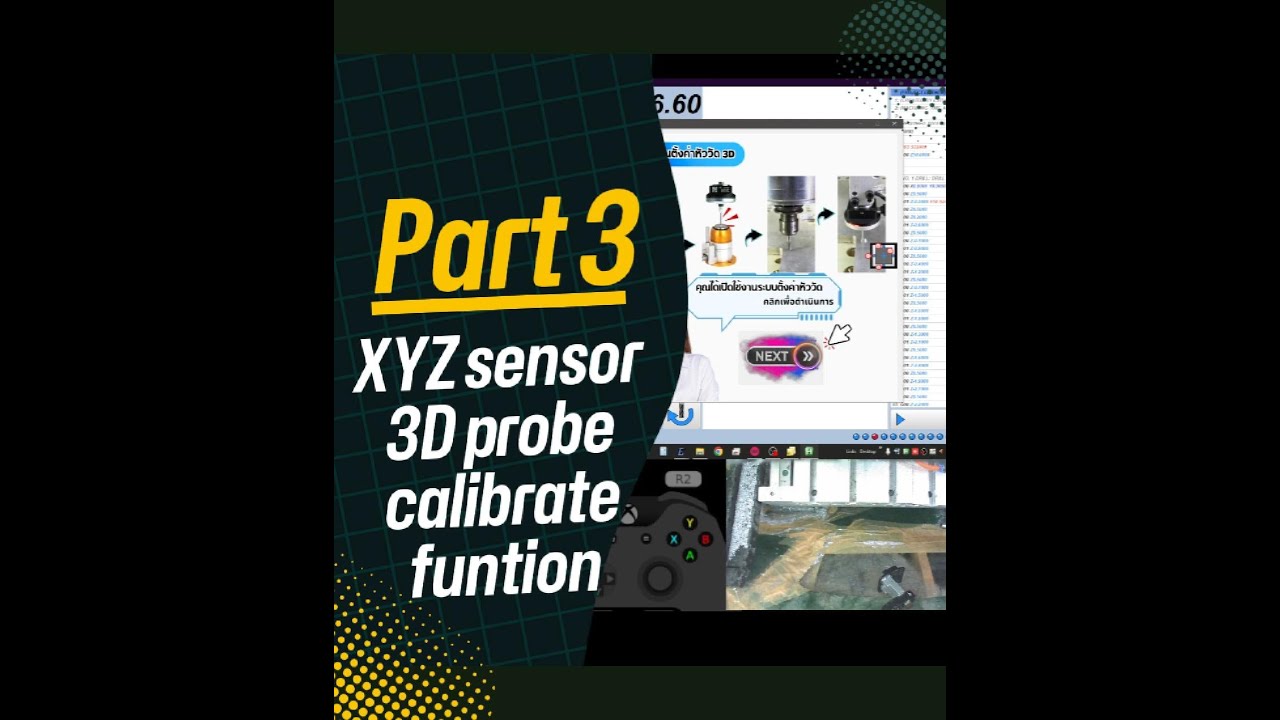 Part 3 XYZ sensor 3dprobe calibrate funtion - YouTube