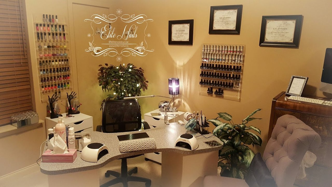 Updated Nail Studio Tour - YouTube