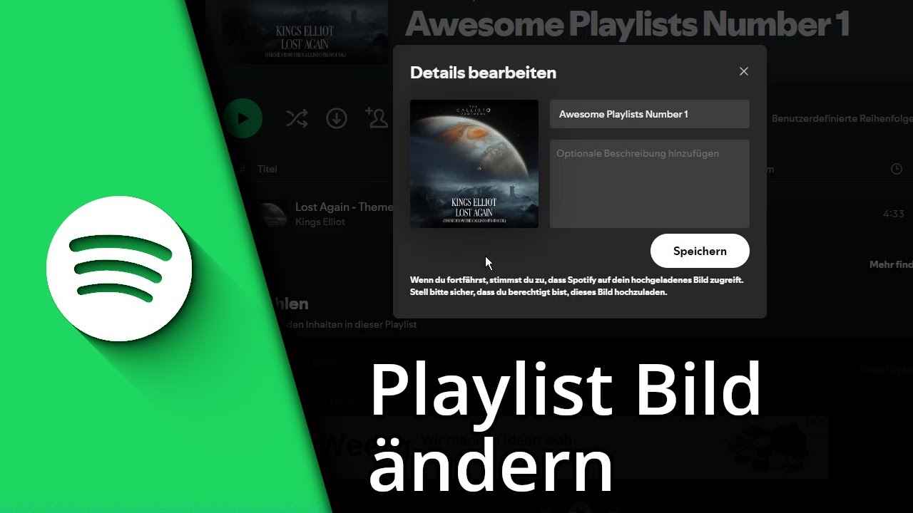 Spotify: Playlist Bild ändern | Spotify Playlist Cover Tutorial - YouTube