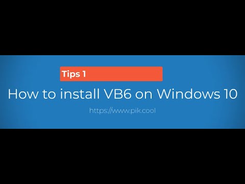 How to install VB6 on Windows 10 - YouTube