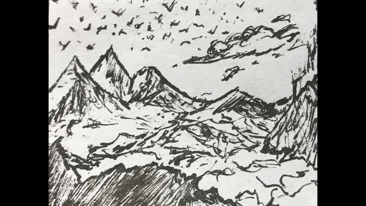 Drawing Landscapes | Creating Depth - YouTube