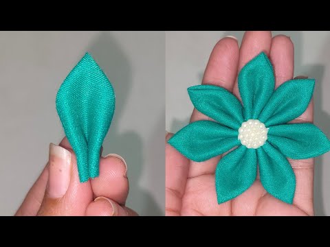Diy - Flower || Fabric craft || How to make adorable flower in 3 ...
