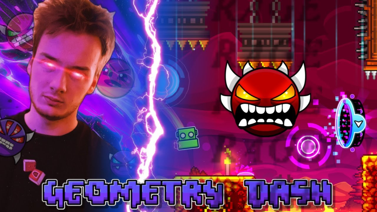 🔴 LIVE - I finally play GEOMETRY DASH - Moonix Live - YouTube