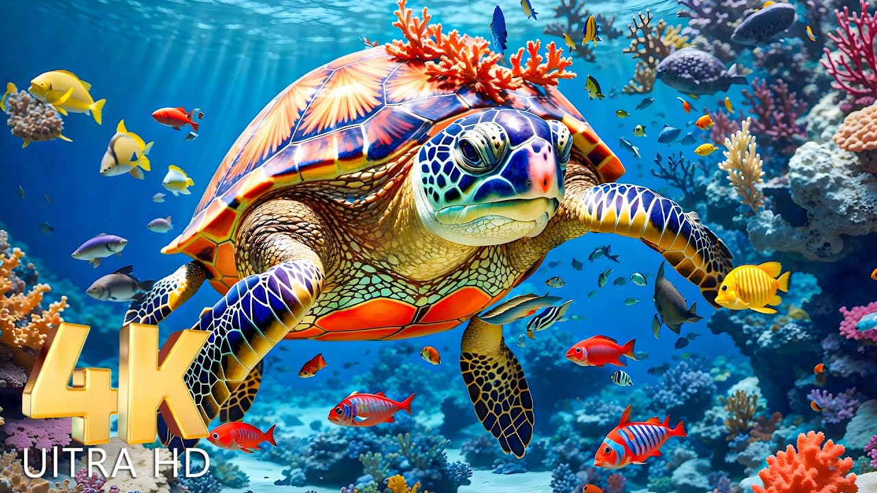 Colors of the Ocean 4K ULTRA HD 🐋- Coral Reefs and Colorful Sea Life ...