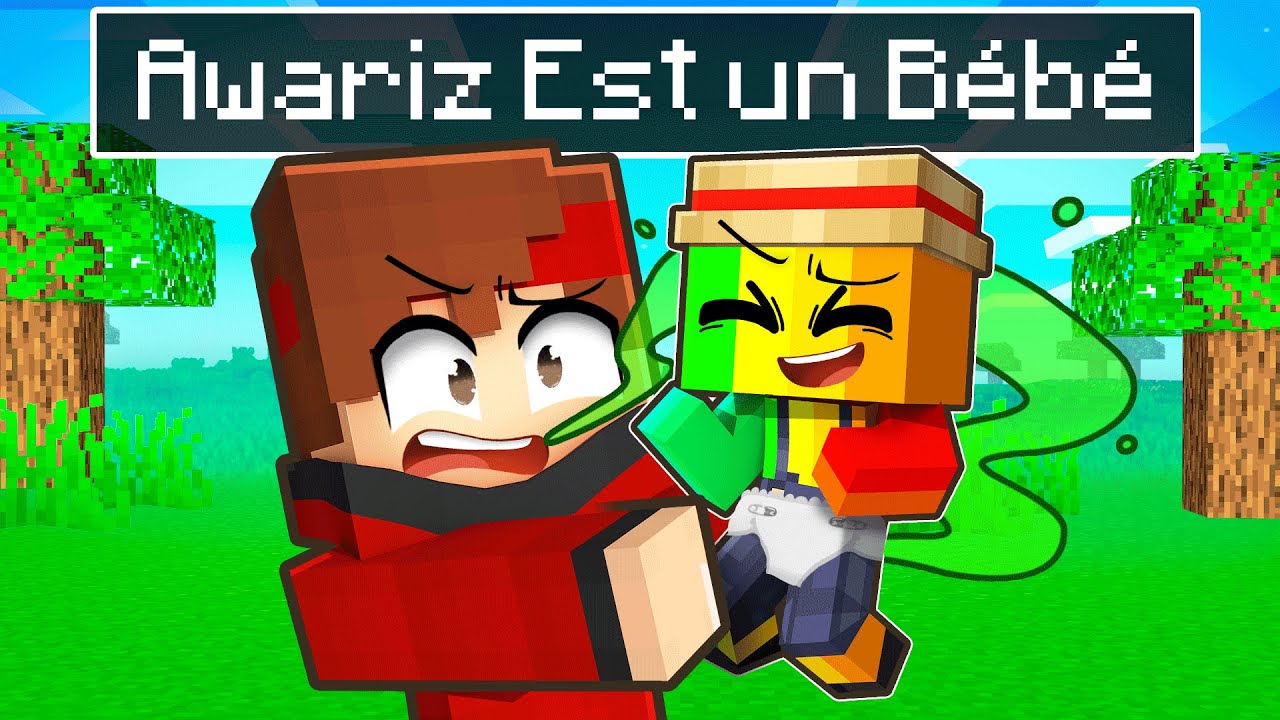 AWARIZ DEVIENT un BÉBÉ sur Minecraft ! - YouTube