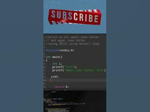 write a c program to print all upper case and lower case letter using ASCII code | shorts # ...