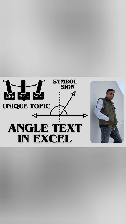 # ANGLE TEXT IN EXCEL - YouTube