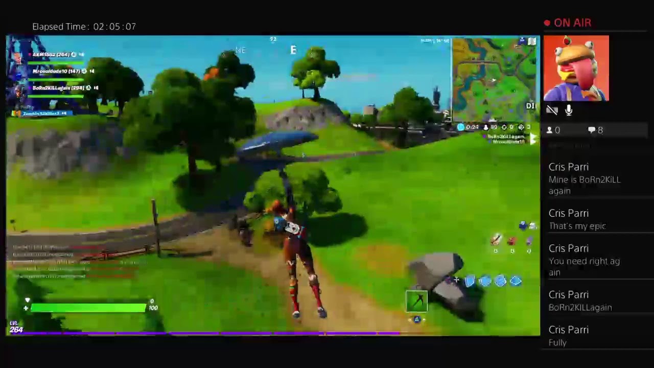 First live stream Fortnite - YouTube