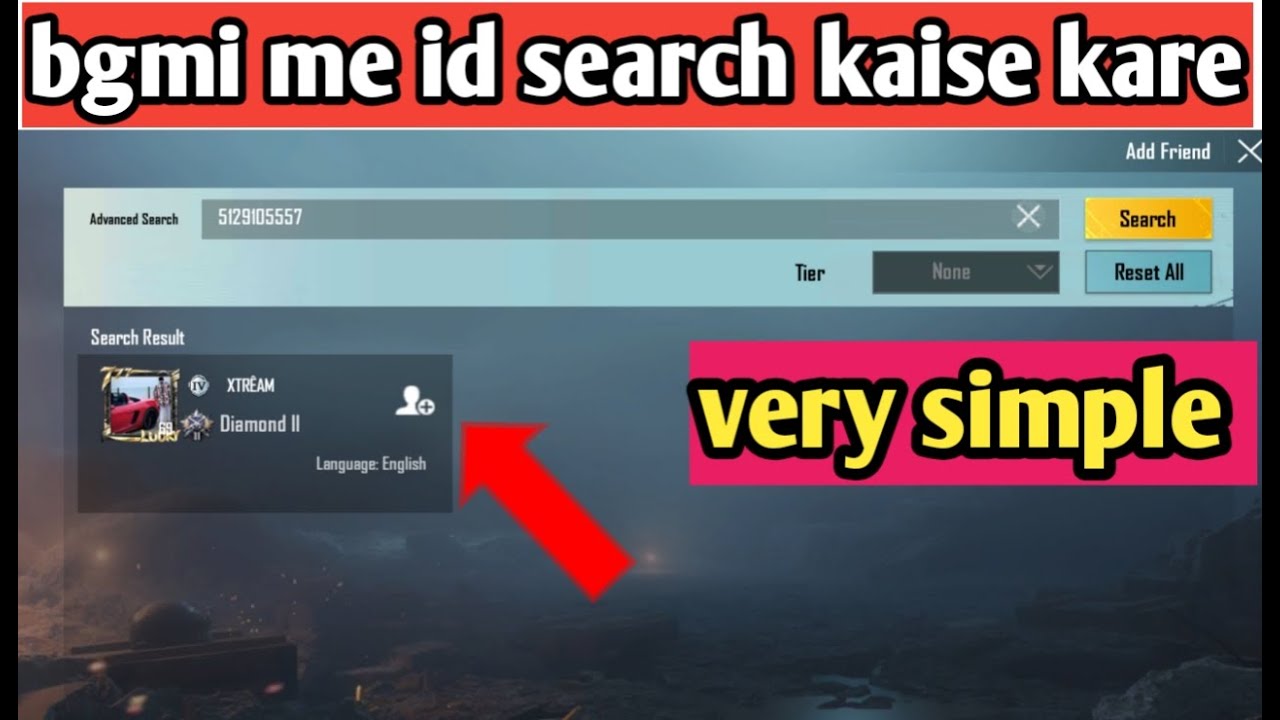 bgmi me id search kaise kare🤔|| how to search I'd in bgmi || how to add ...