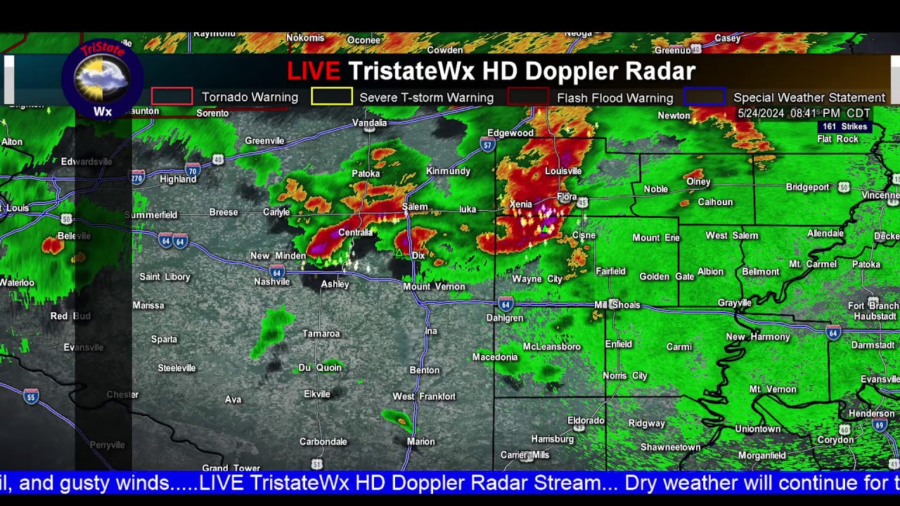 5/24/2024 LIVE TristateWx HD Doppler Radar Stream #tristatewx #INWX # ...