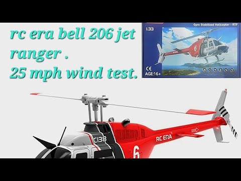 Rc era bell 206 jet ranger wind test - YouTube