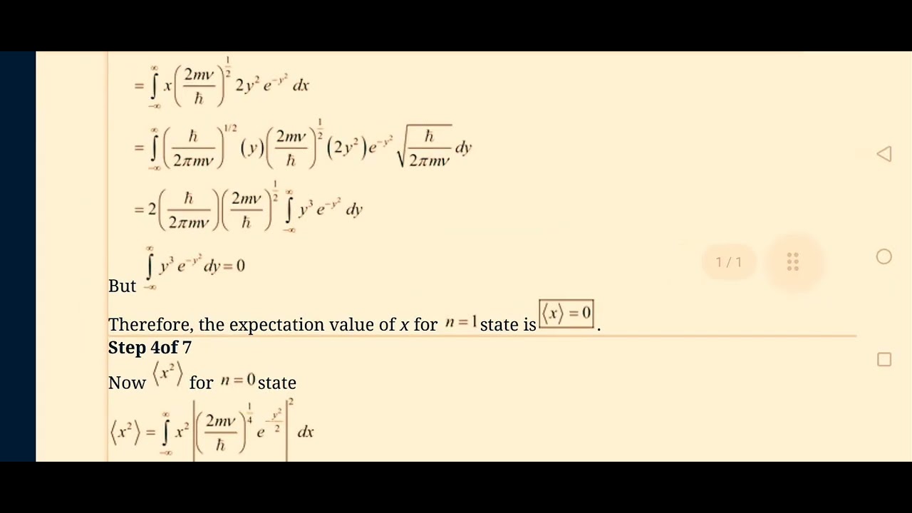 Find The Expectation Values X And X2 For The First Two States Of A