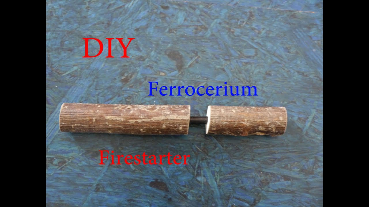 DIY Ferrocerium Survival Firestarter - YouTube