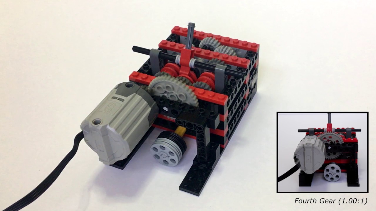 Lego Six-Speed Mechanical Gearbox - YouTube