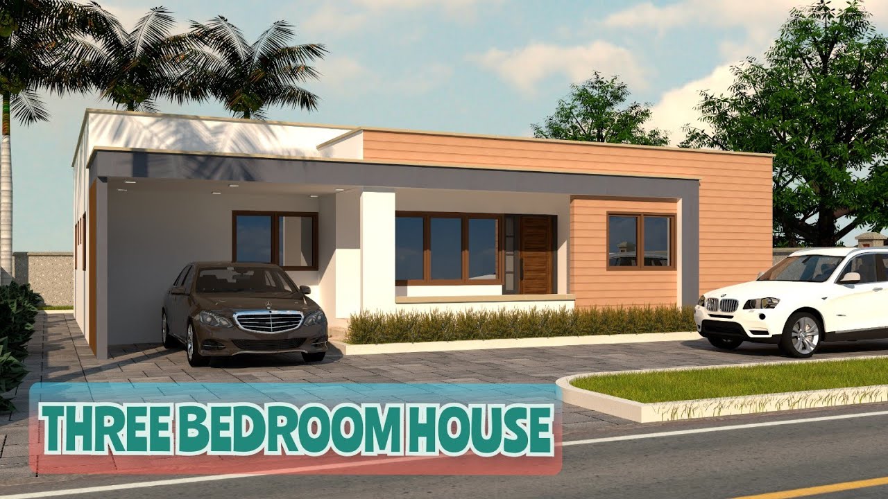 3 BEDROOM DESIGN | Parapet Roof - YouTube