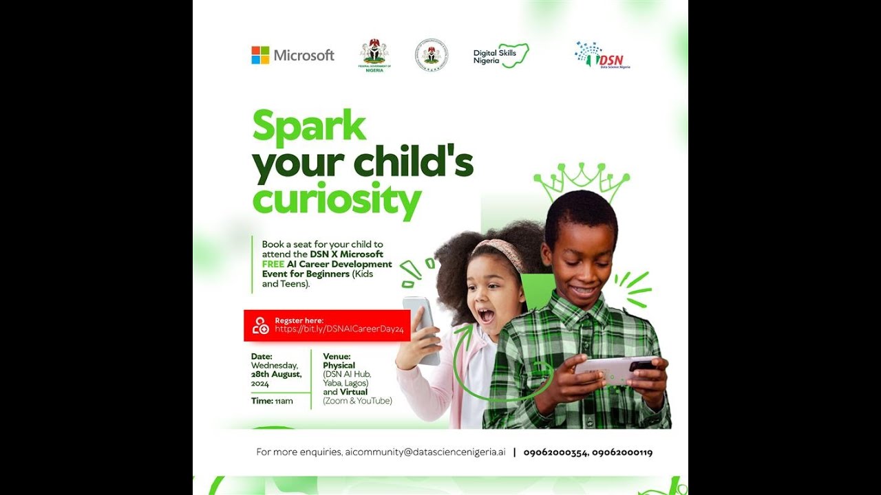 DSN X Microsoft AI Career Development for Kids and Teens - YouTube