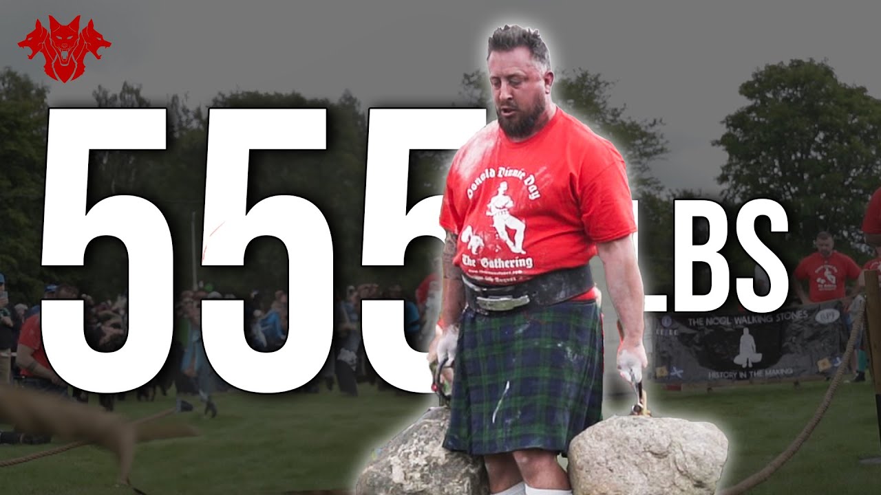 Amazing 252KG Nicol Stone Carry by CHRIS BEETHAM - YouTube