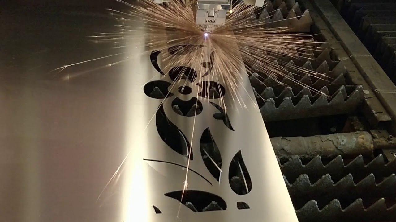 2mm SS is cut by 1000w fiber laser cutting machine - XT LASER - YouTube