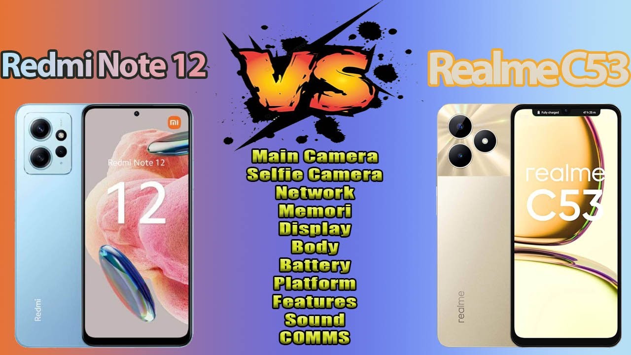 Redmi Note 12 Vs Realme C53 - YouTube