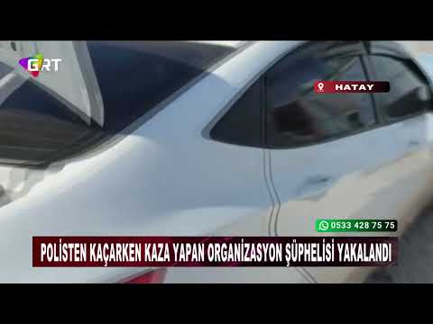 Polisten kaçan insan taciri kaza yaptığı operasyonda 10 göçmen yakalandı