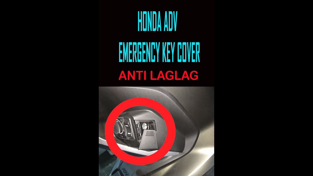 adv emergency key cover anti laglag - YouTube
