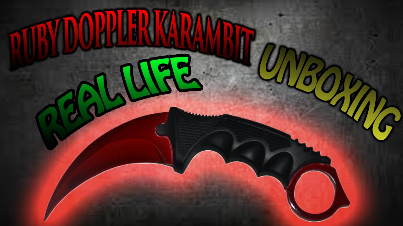 CS:GO Ruby Doppler Karambit Unboxing | Real Life! - YouTube