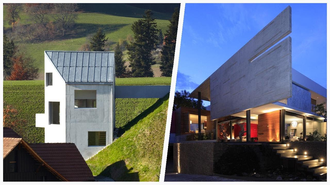 75 Split-level Concrete Exterior Home Design Ideas You'll Love ⭐️ - YouTube