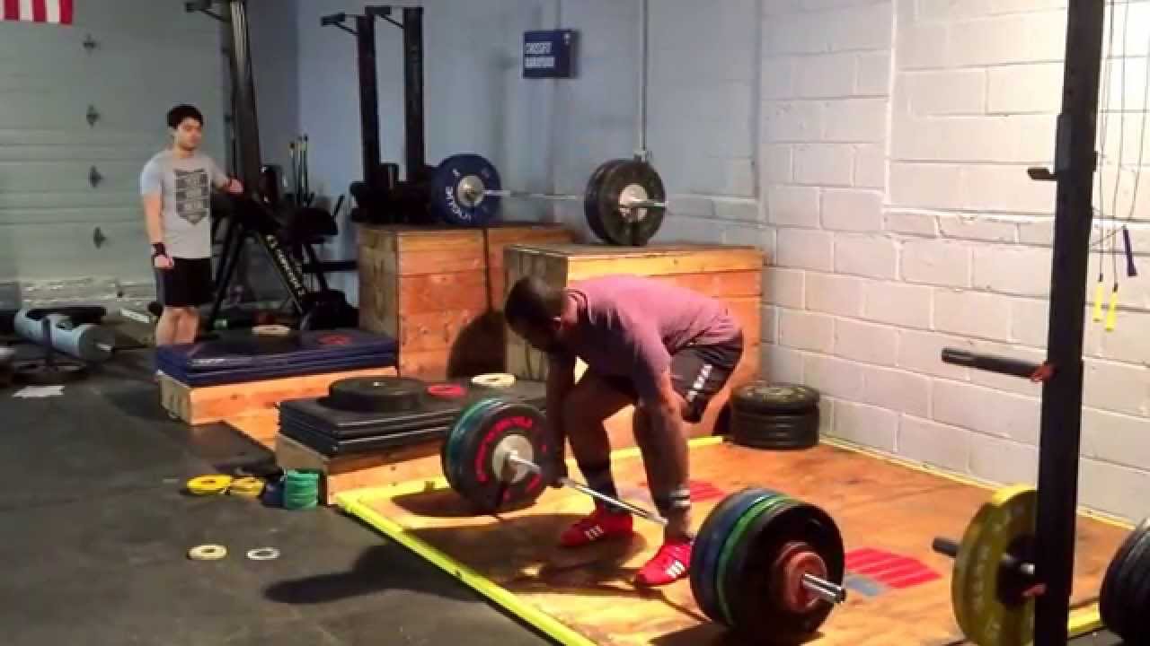 Segmented Clean deadlift; 160kg x 3 - YouTube