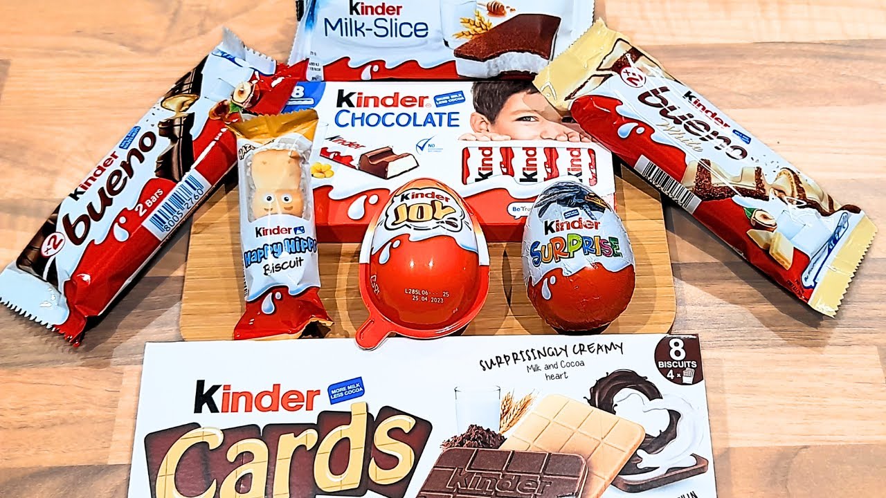 Trying 7 Interesting KINDER Chocolate Snacks found in the UK. - YouTube