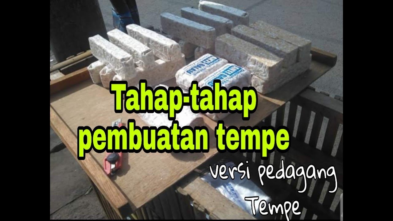 Tahap-tahap pembuatan tempe versi pedagang tempe - YouTube